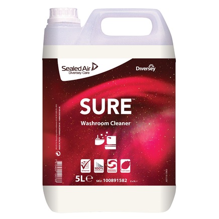 Diversey - SURE Washroom Cleaner (2x5L Pack) #DV-100891582