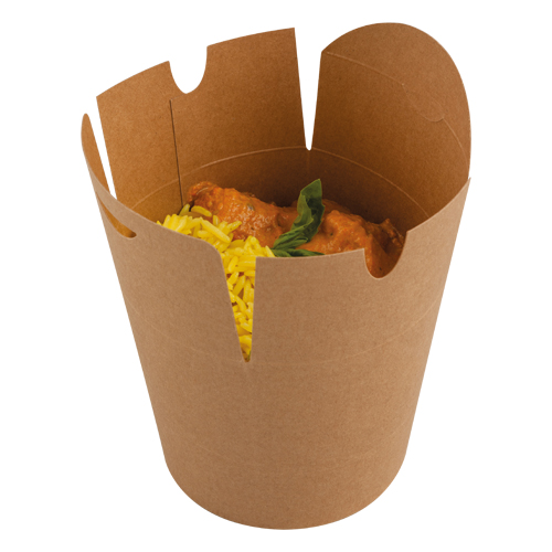 Medium Tuck-top Food Tub 750 ml / 26 UK fl.oz, Kraft #CO-04FT2K