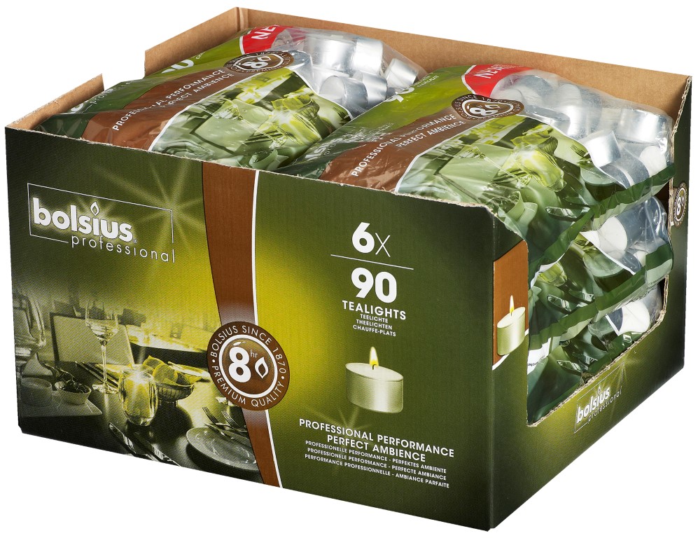 Bolsius Professional Tea Light Candles 8 hour burn (540 Pack ...
