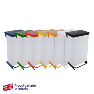 Pedal Bin Enclosed Fire Retardant 65 L #RS-104218